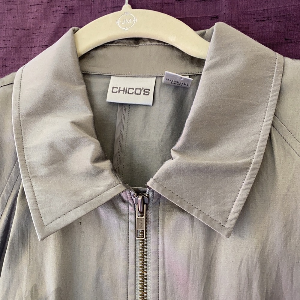 Pewter Silk-Blend Bomber Jacket - Gem